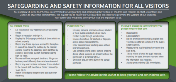 Safeguarding - St Joseph & St Bede R.C. Primary